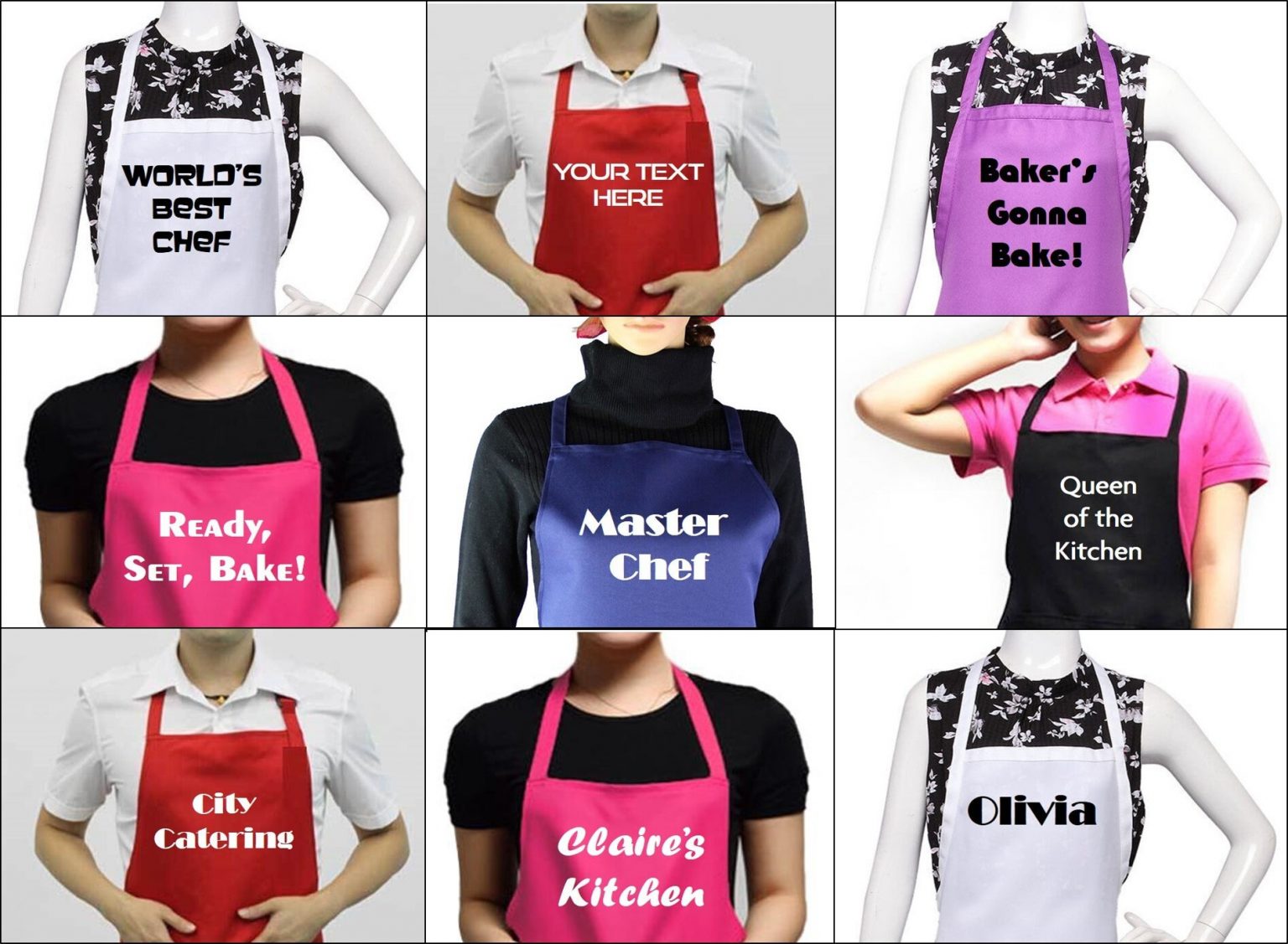 Same Day Apron Printing London & Delivery from 99p