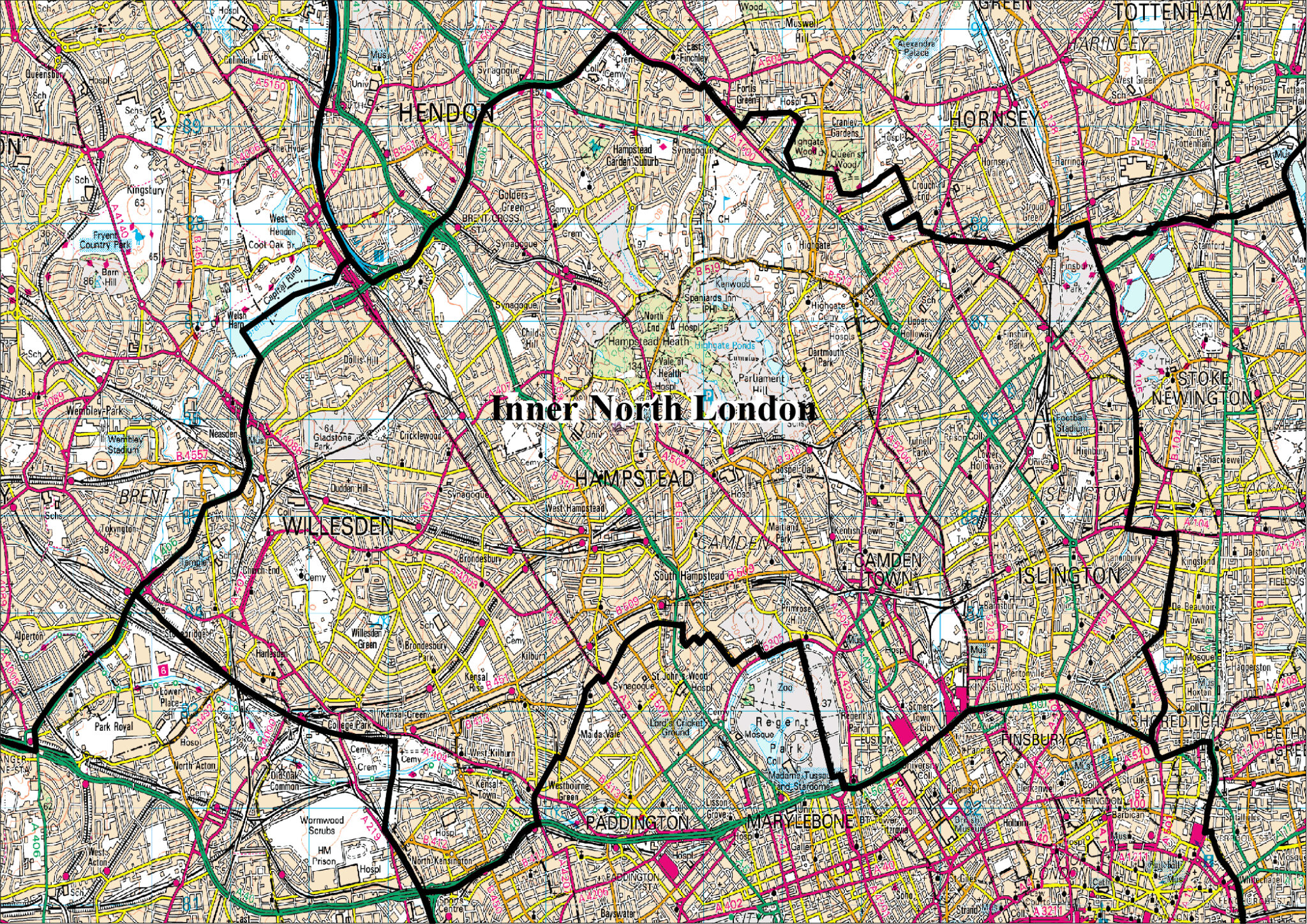 High Quality Map Printing Services & Free Download London Maps